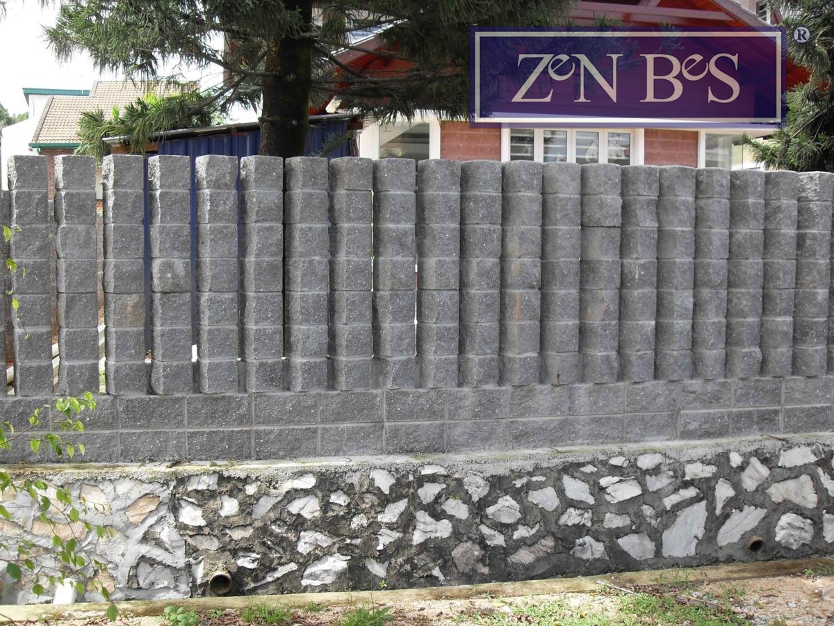 Corner Rock Face Fencing Wall 1 - Zenbes Malaysia